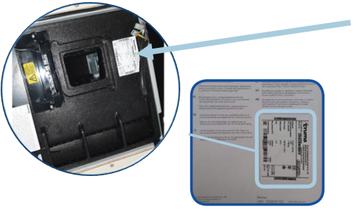 Where can the type plate of the Truma device be found?